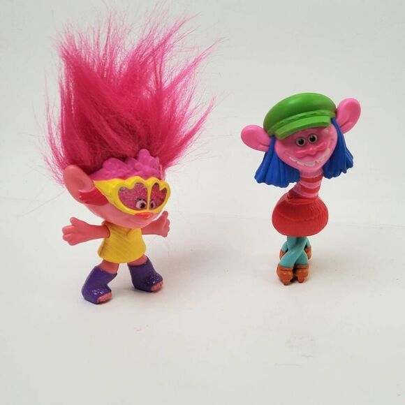 Disney | Toys | Trollsworld Tour Party Poppy Cooper Figures Happy Meal ...